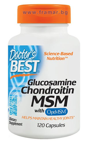 Doctor's Best Glucosamine chondroitin and MSM 120 capsules / Доктор'с ...