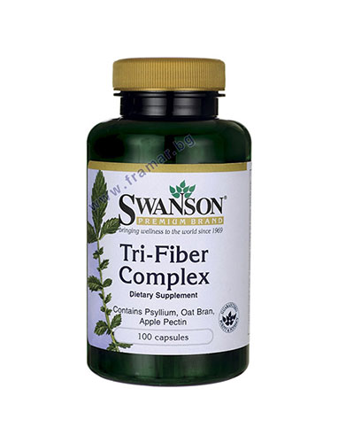 Swanson Tri- fiber complex 100 capsules / Суонсън Комплекс 3 фибри 100 ...