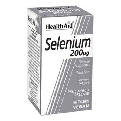 Selenium 200 mcg 60 tablets Health Aid / Селен 200 мкг. 60 таблетки ...