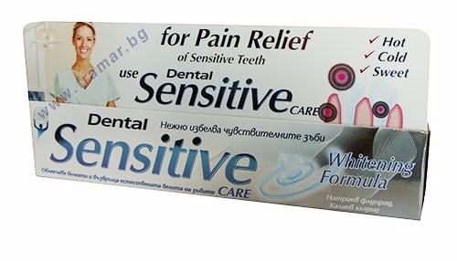 ПАСТА ЗА ЗЪБИ ДЕНТАЛ СЕНЗИТИВ УАЙТ ФОРМУЛА 100 мл | Apteka24.bg