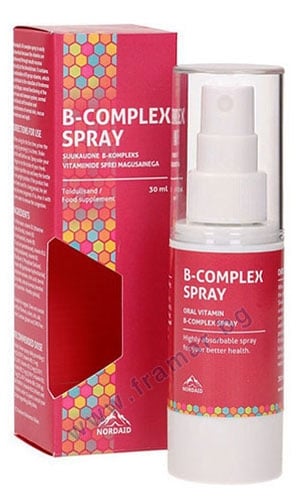 НОРДЕЙД ВИТАМИН B-КОМПЛЕКС ОРАЛЕН СПРЕЙ 30 мл | Apteka24.bg