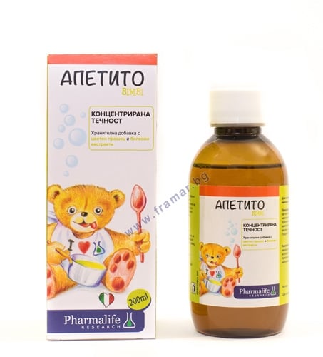 Apetito Bimbi syrup 200 ml. / Апетито Бимби сироп 200 мл. . | Apteka24.bg