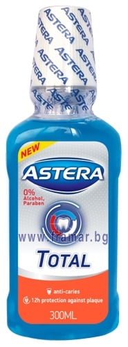 ВОДА ЗА УСТА АСТЕРА TOTAL 300 мл | Apteka24.bg