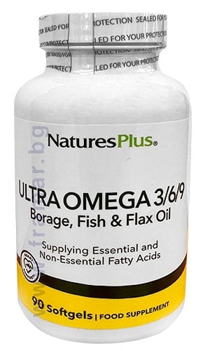 НЕЙЧЪРС ПЛЮС УЛТРА ОМЕГА 3-6-9 капсули * 90 | Apteka24.bg