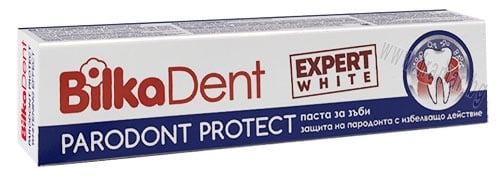 ПАСТА ЗА ЗЪБИ БИЛКА ДЕНТ ПАРОДОНТ ПРОТЕКТ ЕКСПЕРТ УАЙТ 75 мл | Apteka24.bg