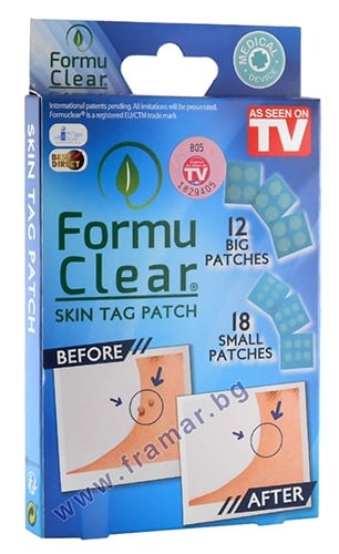 Formu Clear Skin Tag Patch 12 big patches + 18 small patches / Формю ...