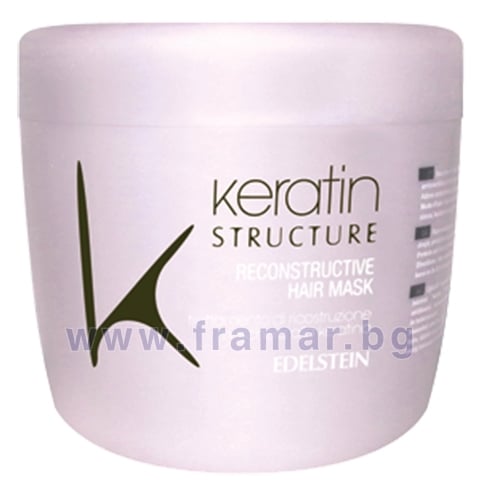 КЕРАТИН СТРАКЧЪР РЕКОНСТРУИРАЩА МАСКА ЗА КОСА 500 мл | Apteka24.bg