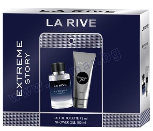 ЛА РИВ КОМПЛЕКТ EXTREME STORY ТОАЛЕТНА ВОДА 75 мл + ДУШ ГЕЛ 100 мл | Apteka24.bg