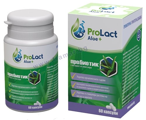 ProLact Aloe+ 60 capsules / ПроЛакт Алое+ 60 капсули | Apteka24.bg