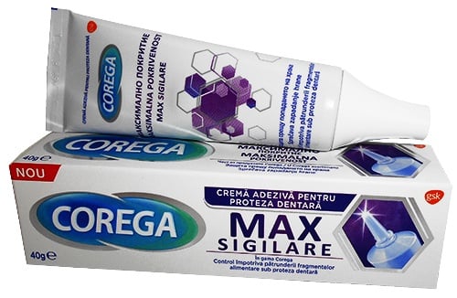 Corega max sigilare 40 g. / Корега фиксиращ крем МАКС 40 гр. | Apteka24.bg