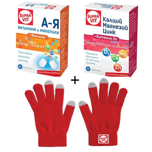 Supravit set multivitamins A-Z + ginseng 30 tablets + Calcium ...